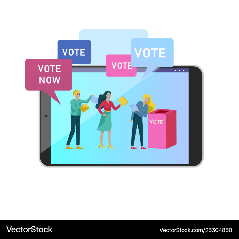 Voting and election concept pre-election campaign Vector Image
