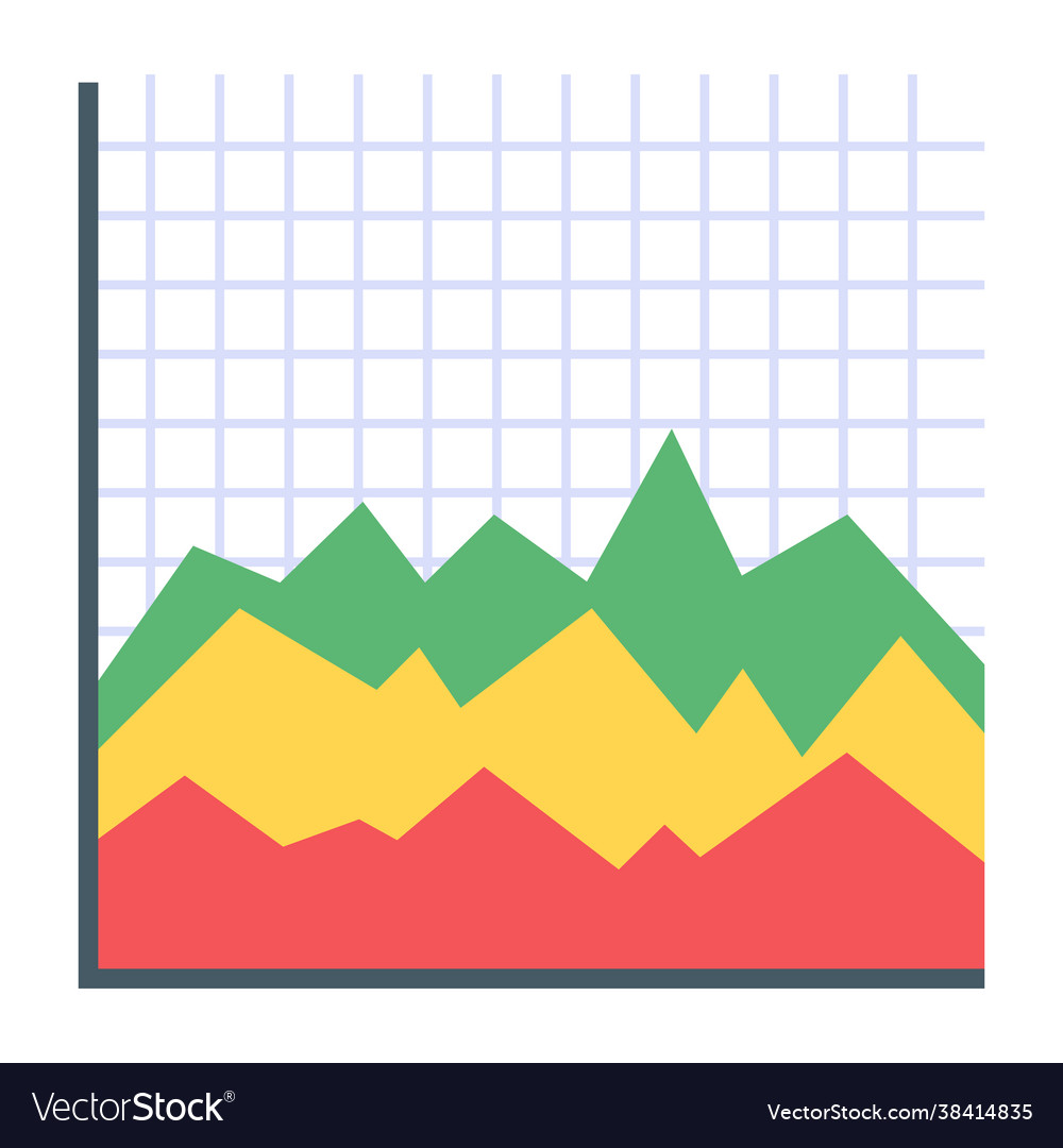 Area graph Royalty Free Vector Image - VectorStock