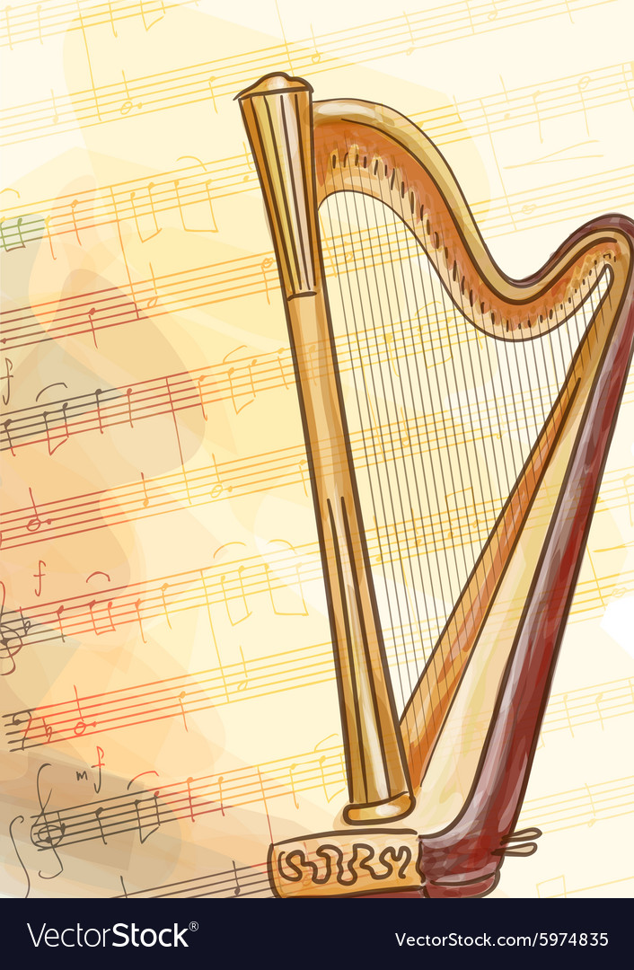 Harp Royalty Free Vector Image - VectorStock