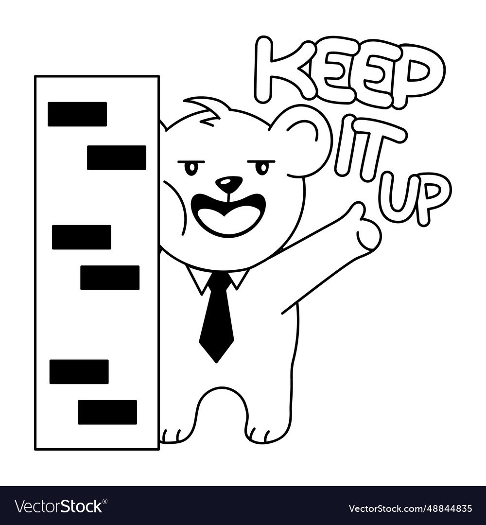 Keep it up Royalty Free Vector Image - VectorStock
