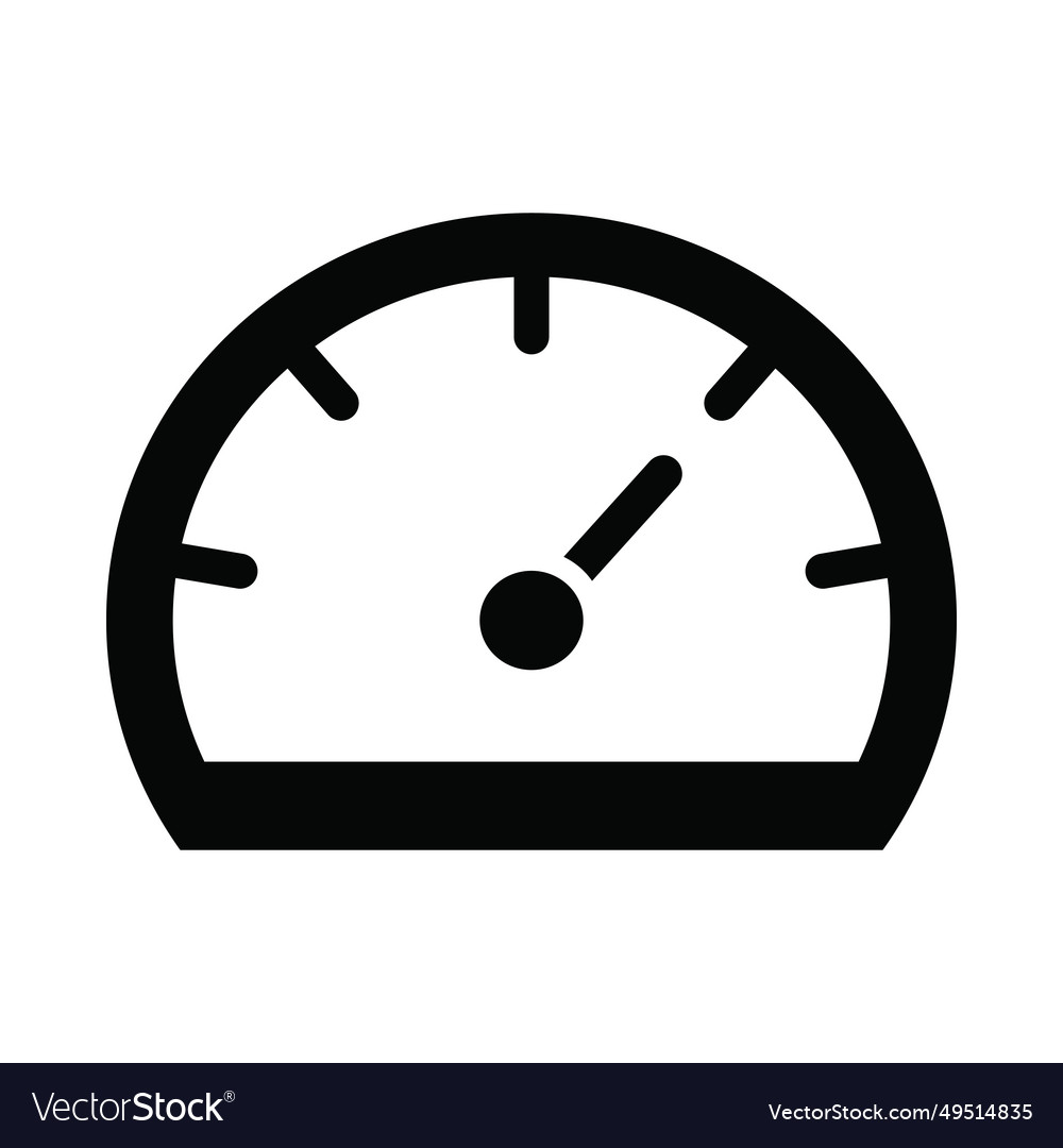 Speedometer glyph icon for personal Royalty Free Vector