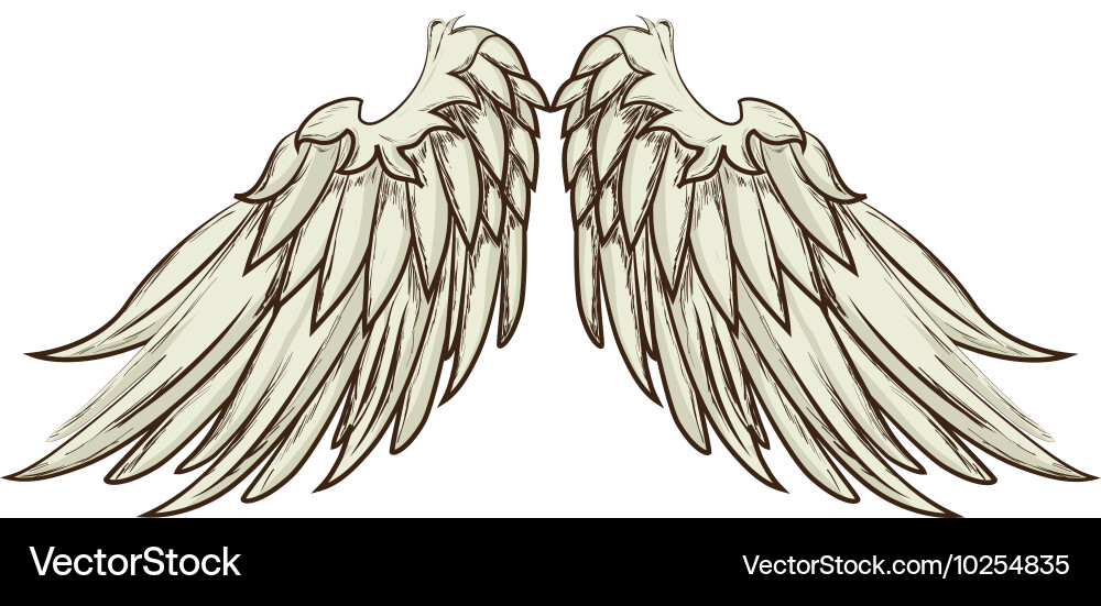 Wing angel animal icon Royalty Free Vector Image