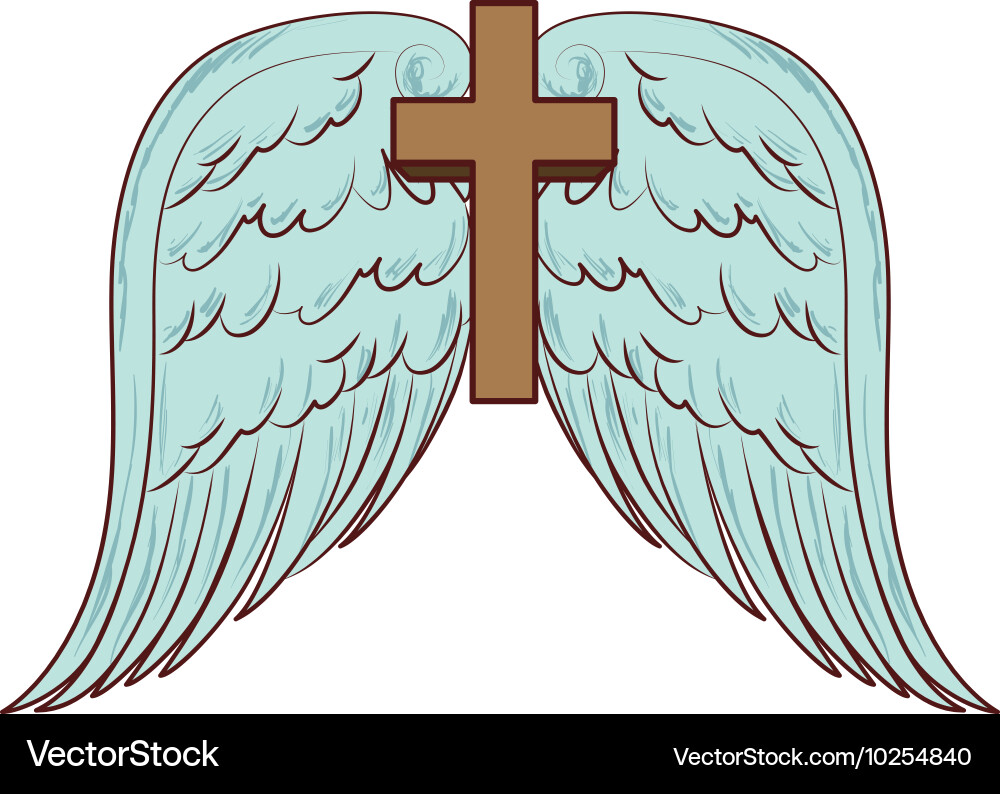 Angel Wings With Cross Clipart Pics