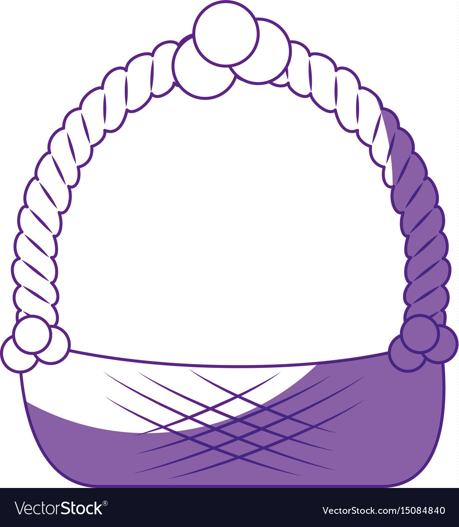 Empty easter basket Royalty Free Vector Image - VectorStock