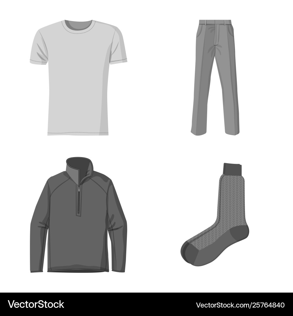 Man and clothing sign Royalty Free Vector Image