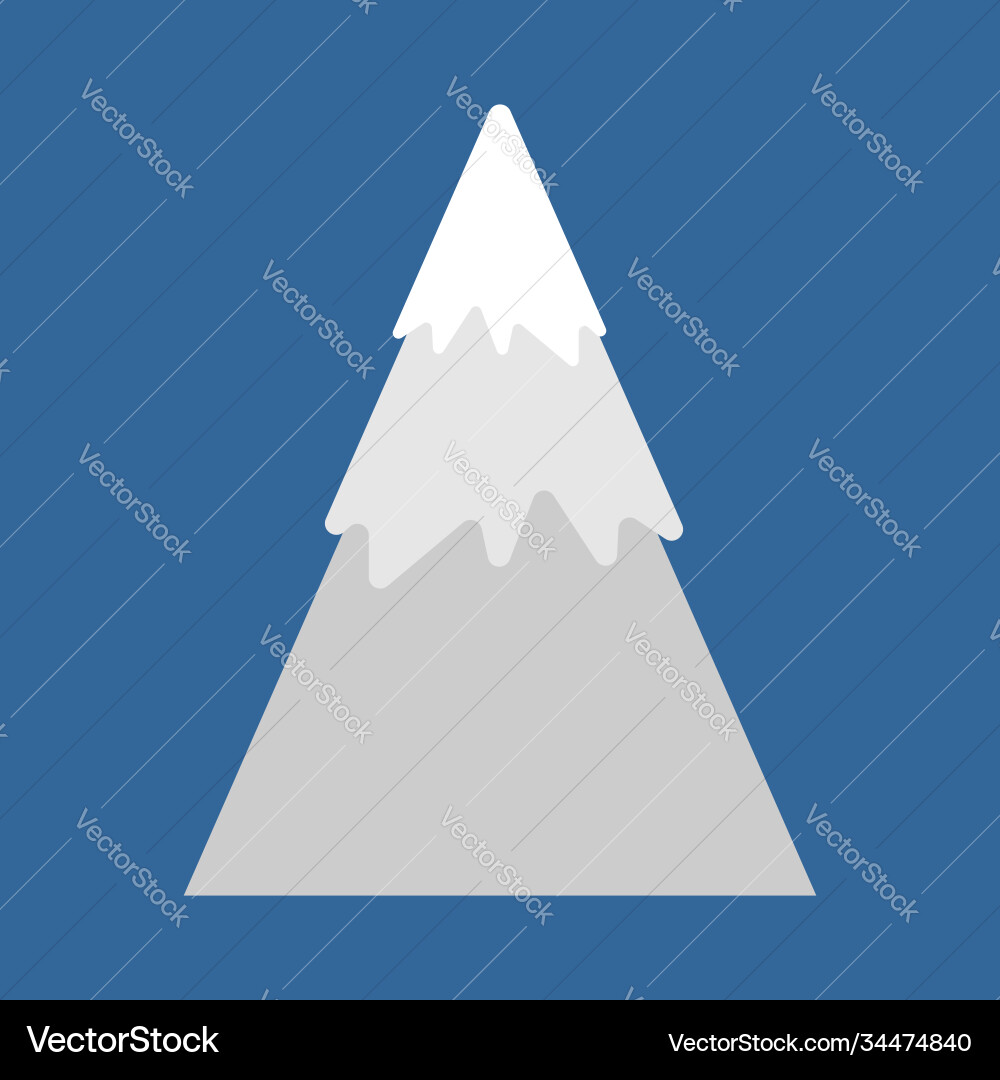 Mountain cartoon isolated rock mount Royalty Free Vector