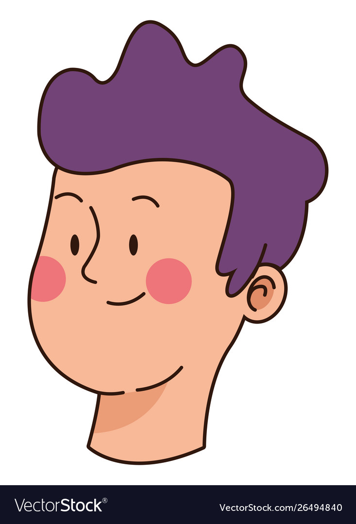 Teenager man smiling face cartoon Royalty Free Vector Image Teenager man smiling face cartoon Royalty Free Vector Image