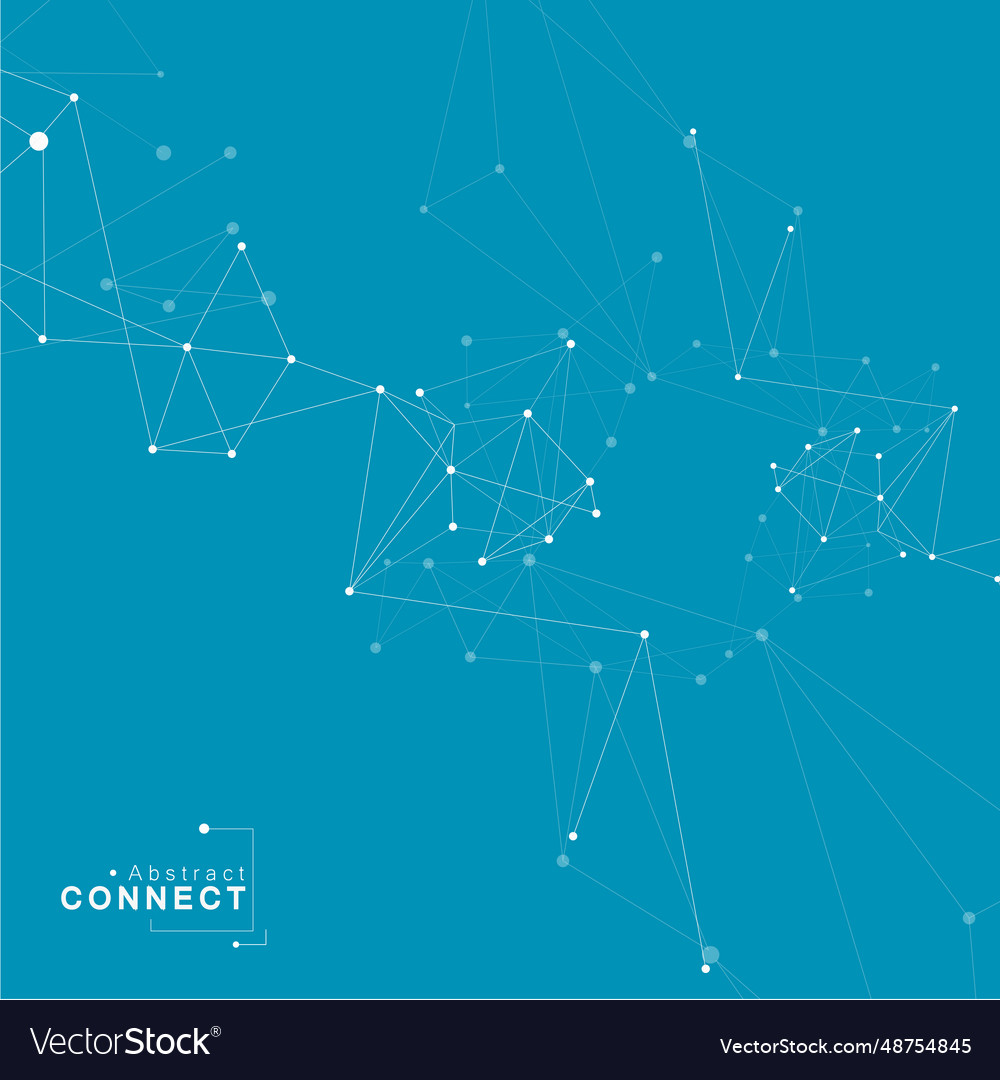 Abstract Connection Structure Science Royalty Free Vector