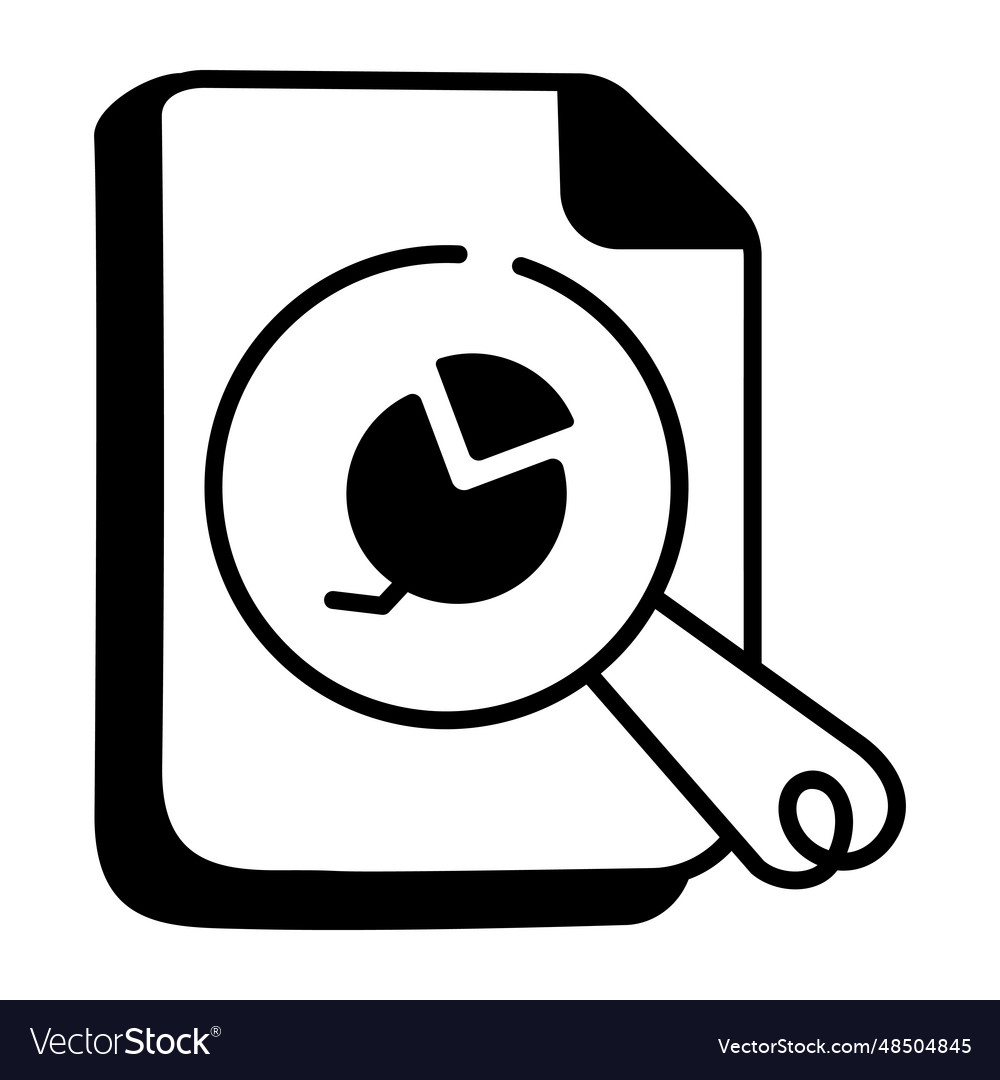 Analysis report Royalty Free Vector Image - VectorStock