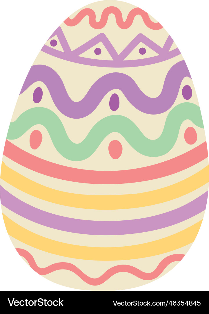 Easter decorative egg Royalty Free Vector Image
