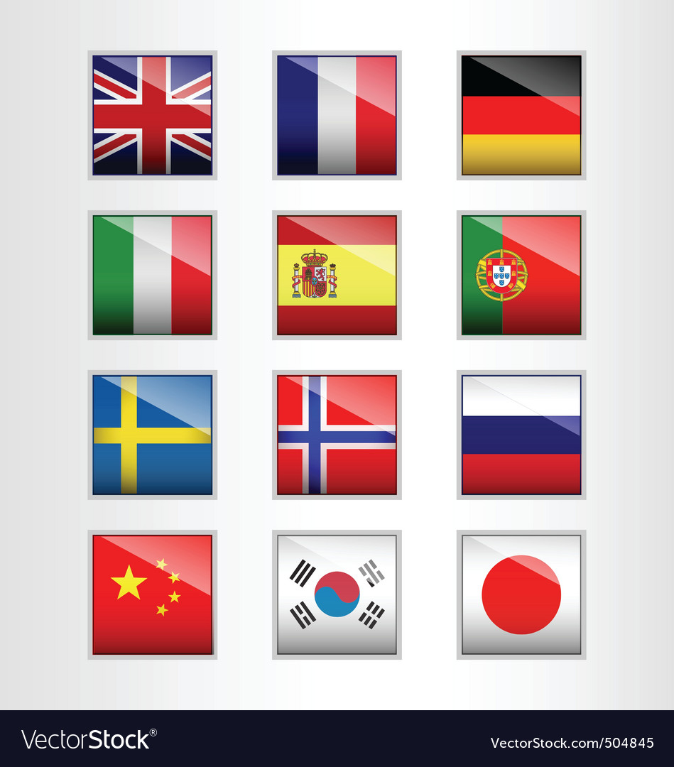 Flags Royalty Free Vector Image - VectorStock