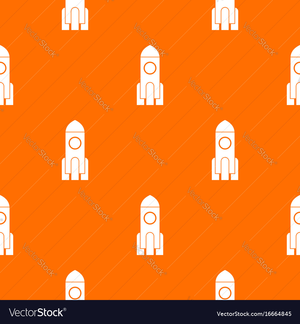 Rocket pattern seamless Royalty Free Vector Image
