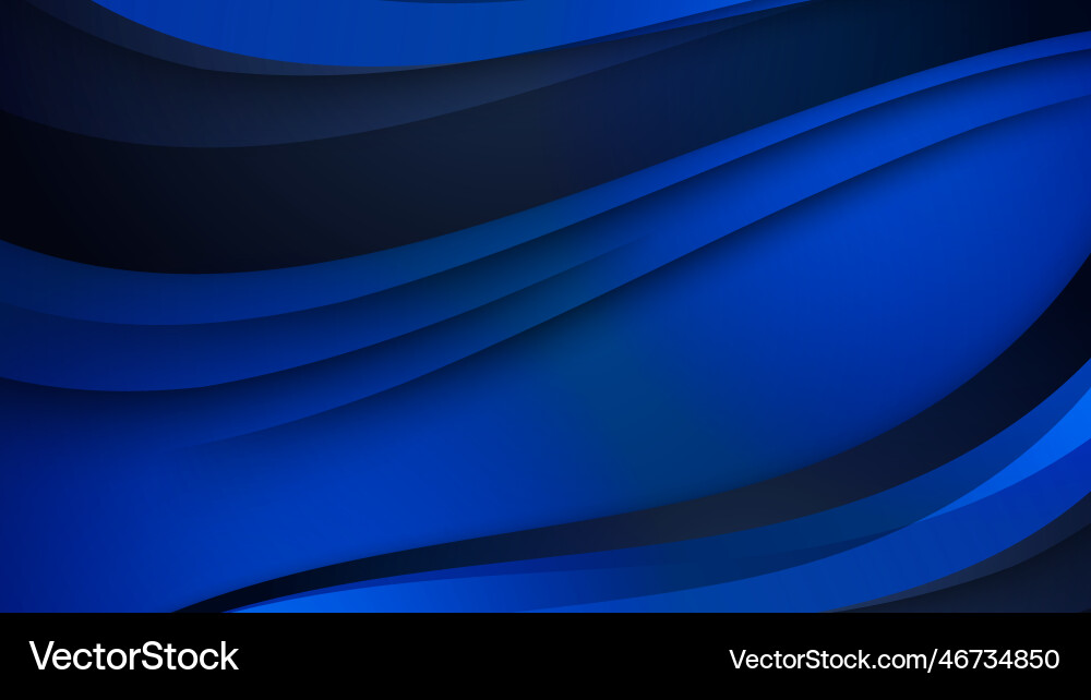 Abstract modern blue and black background design Vector Image