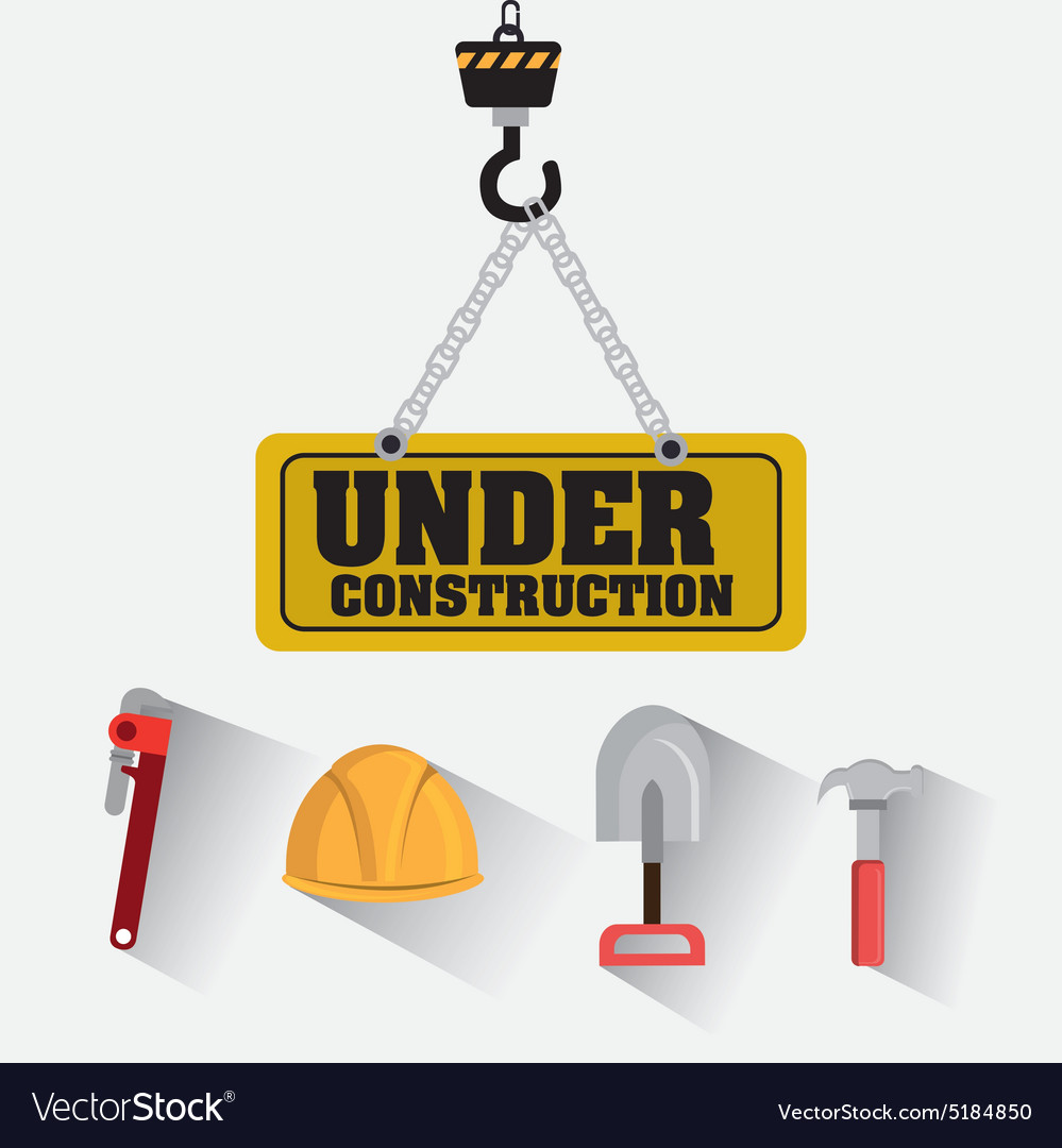 Construction digital design Royalty Free Vector Image