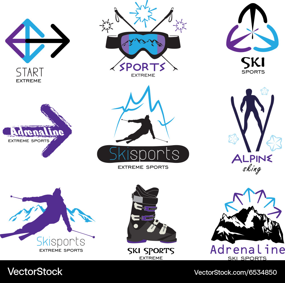 Vector Sport Design Elements Blue Black Background In Sport Design