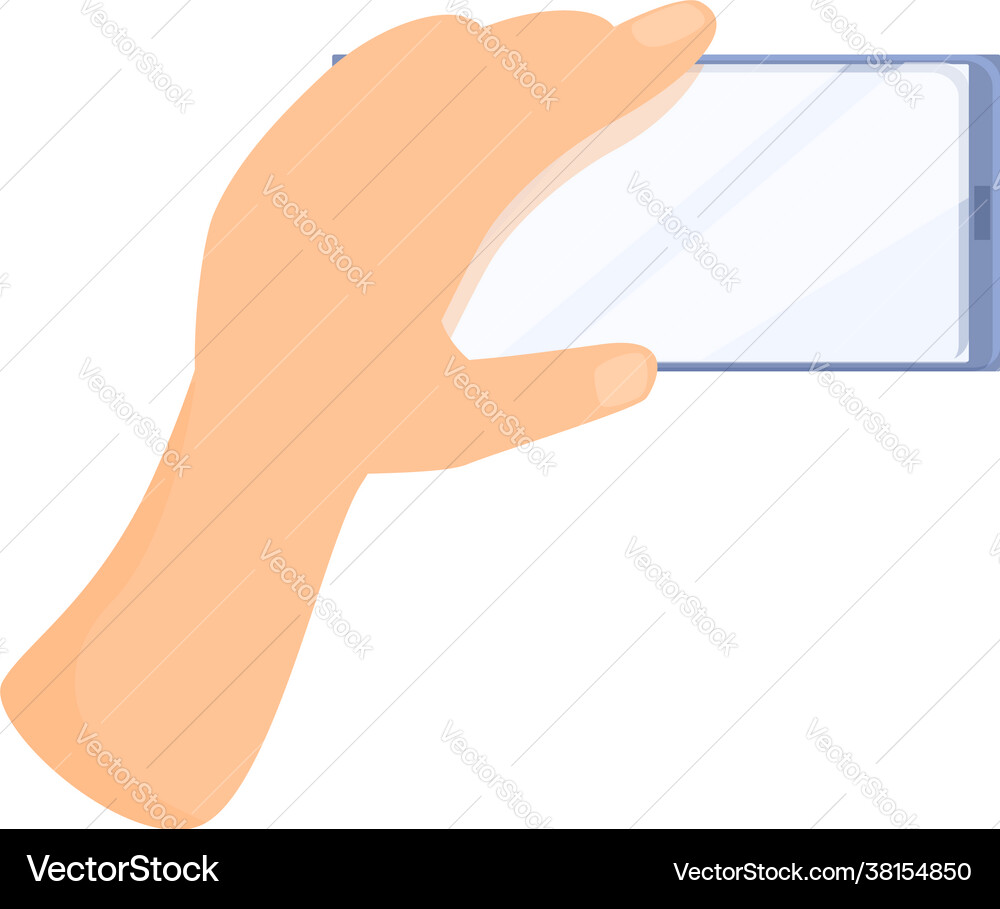 Digital smartphone icon cartoon style Royalty Free Vector