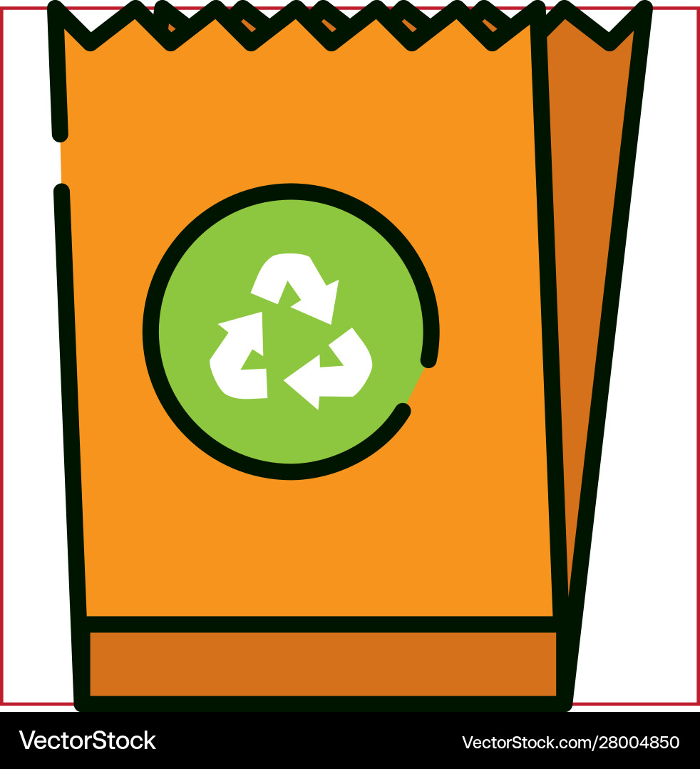 Isolated ecology and bio bag design Royalty Free Vector