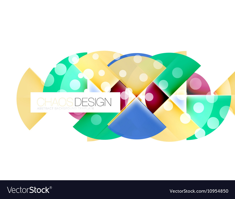 Round shape elements composition abstract Vector Image
