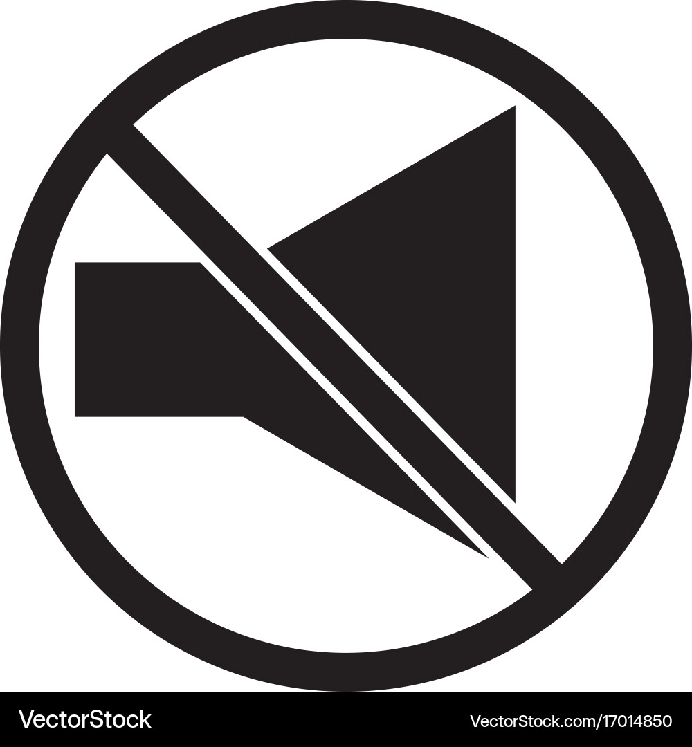 Speaker sound off isolated icon Royalty Free Vector Image