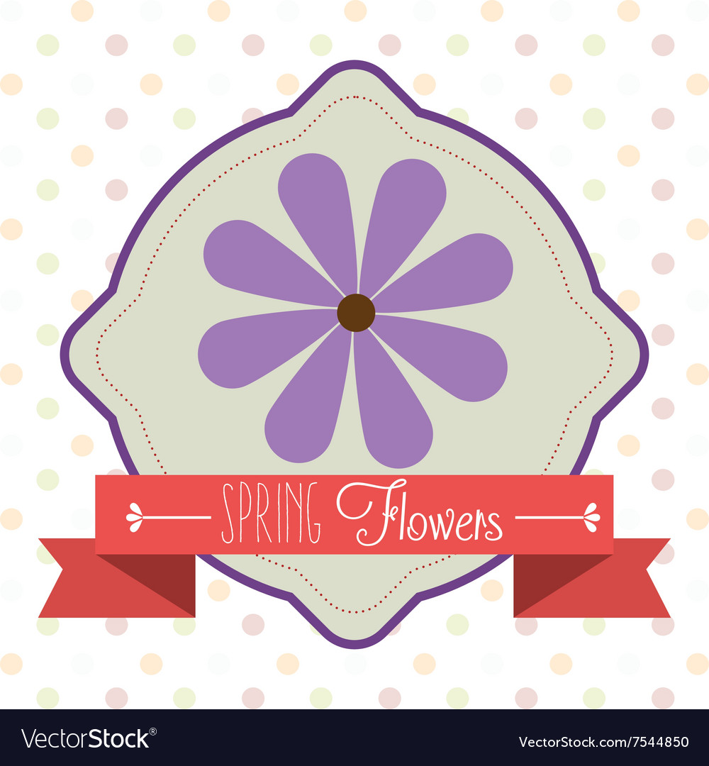 Spring flowers design Royalty Free Vector Image