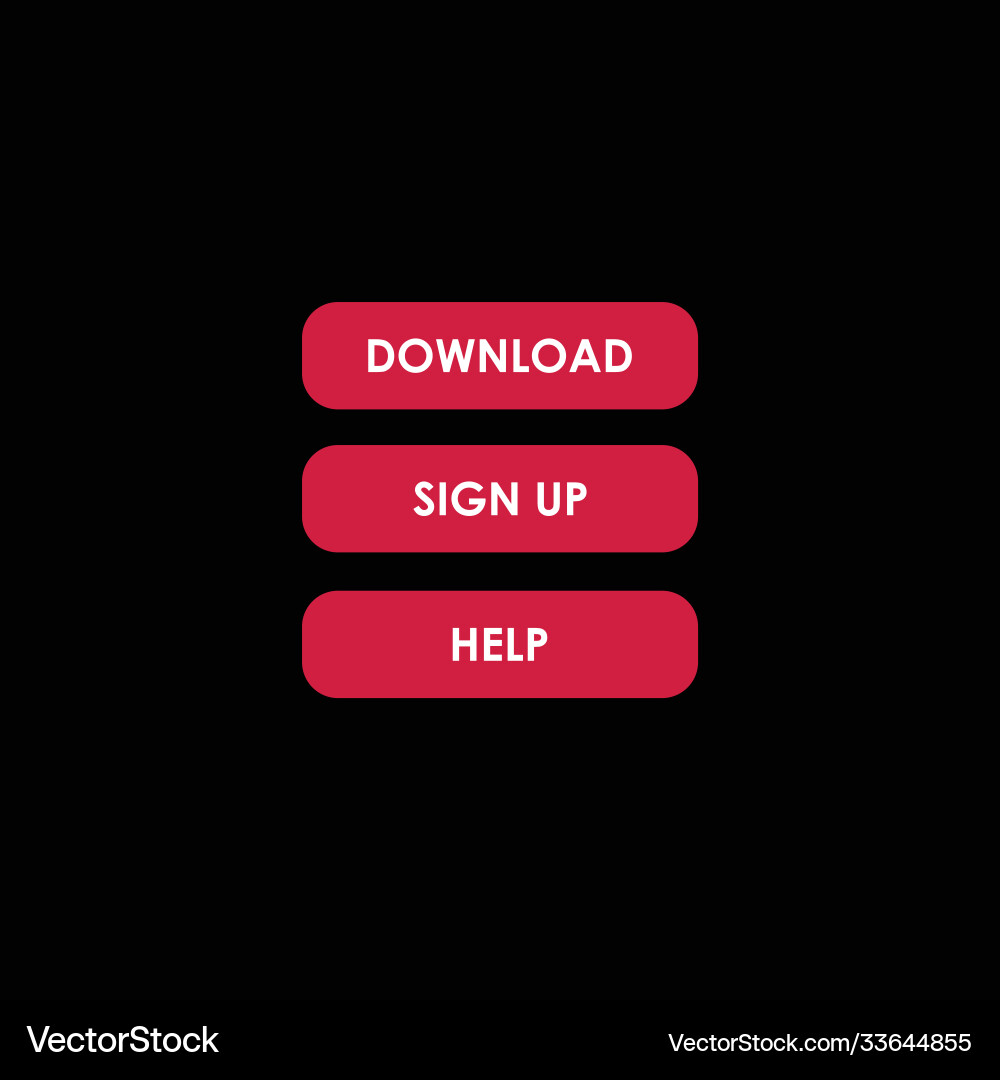 Download label sign up label help label template Vector Image