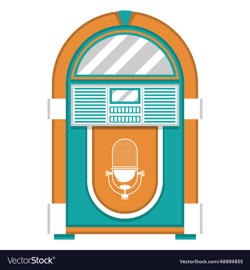 Jukebox machine Royalty Free Vector Image - VectorStock