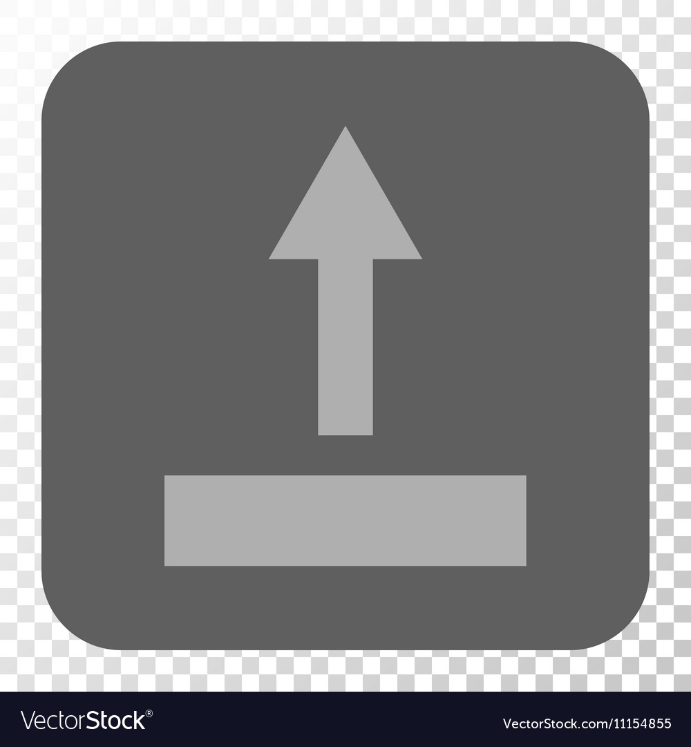 Pull Up Rounded Square Button Royalty Free Vector Image