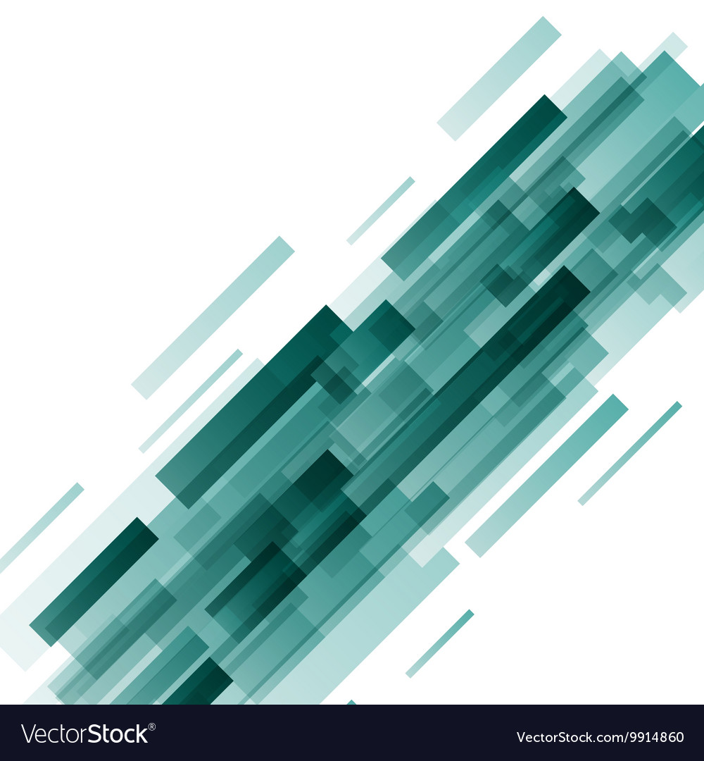 Abstract green rectangles technology background Vector Image