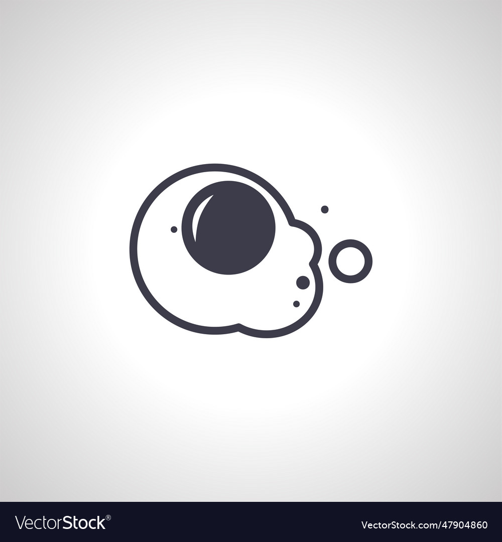 Fried egg icon omelet icon Royalty Free Vector Image