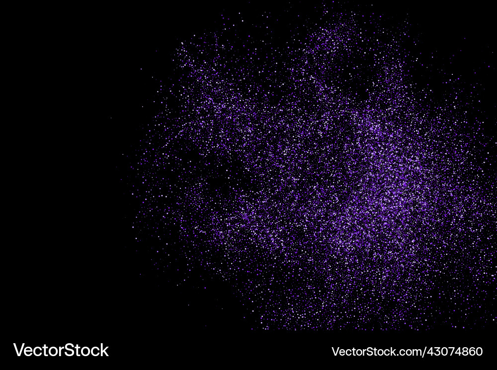 Purple explosion of confetti Royalty Free Vector Image
