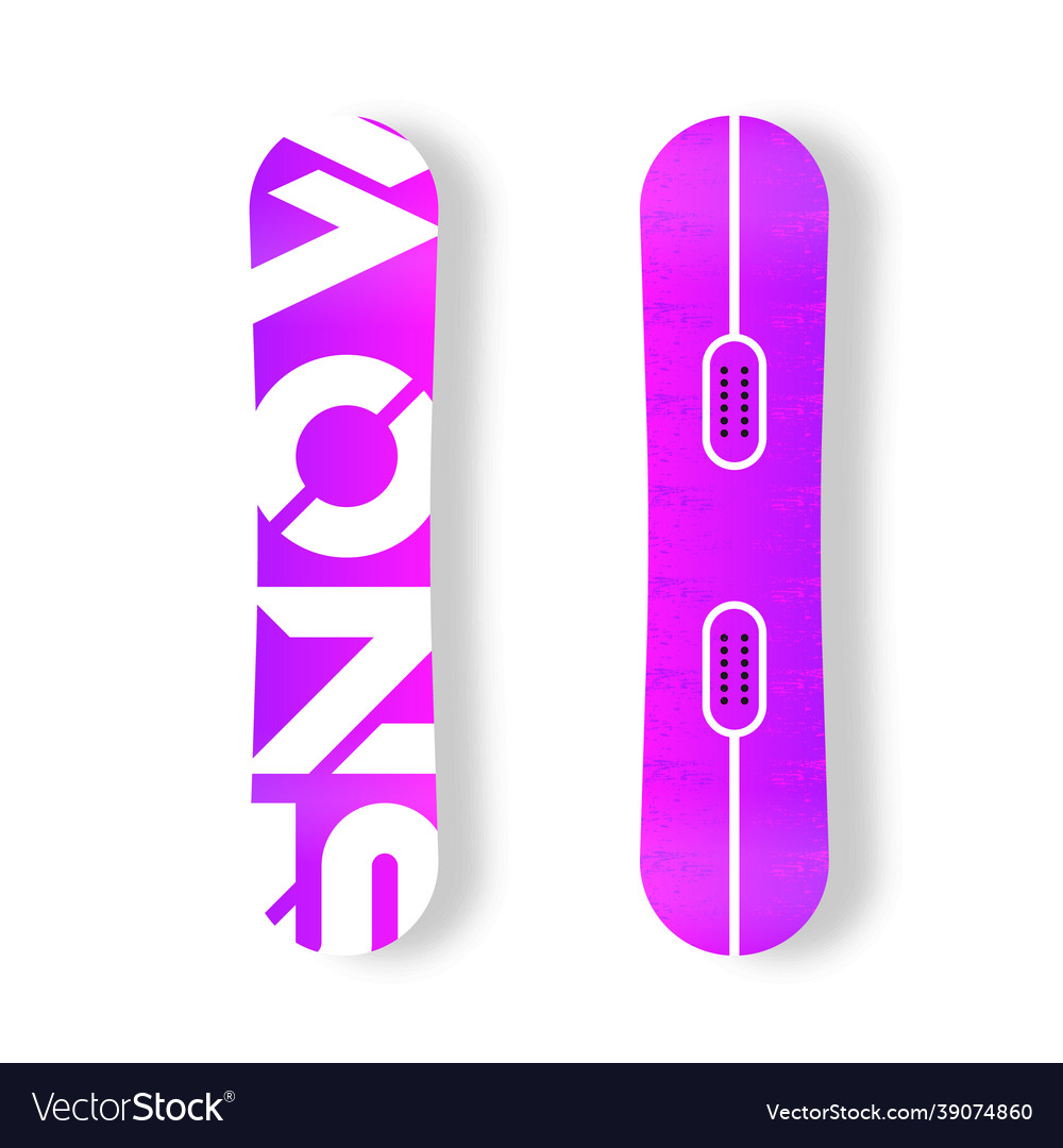 Set of snowboard for ski resort mountain Vector Image