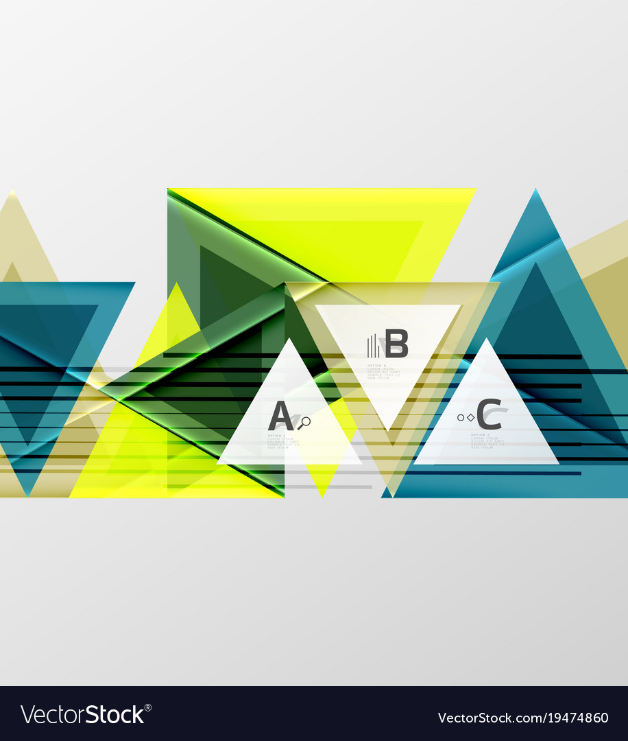 Triangles and geometric shapes abstract background