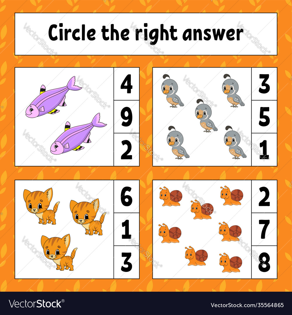 Circle right answer education developing Vector Image