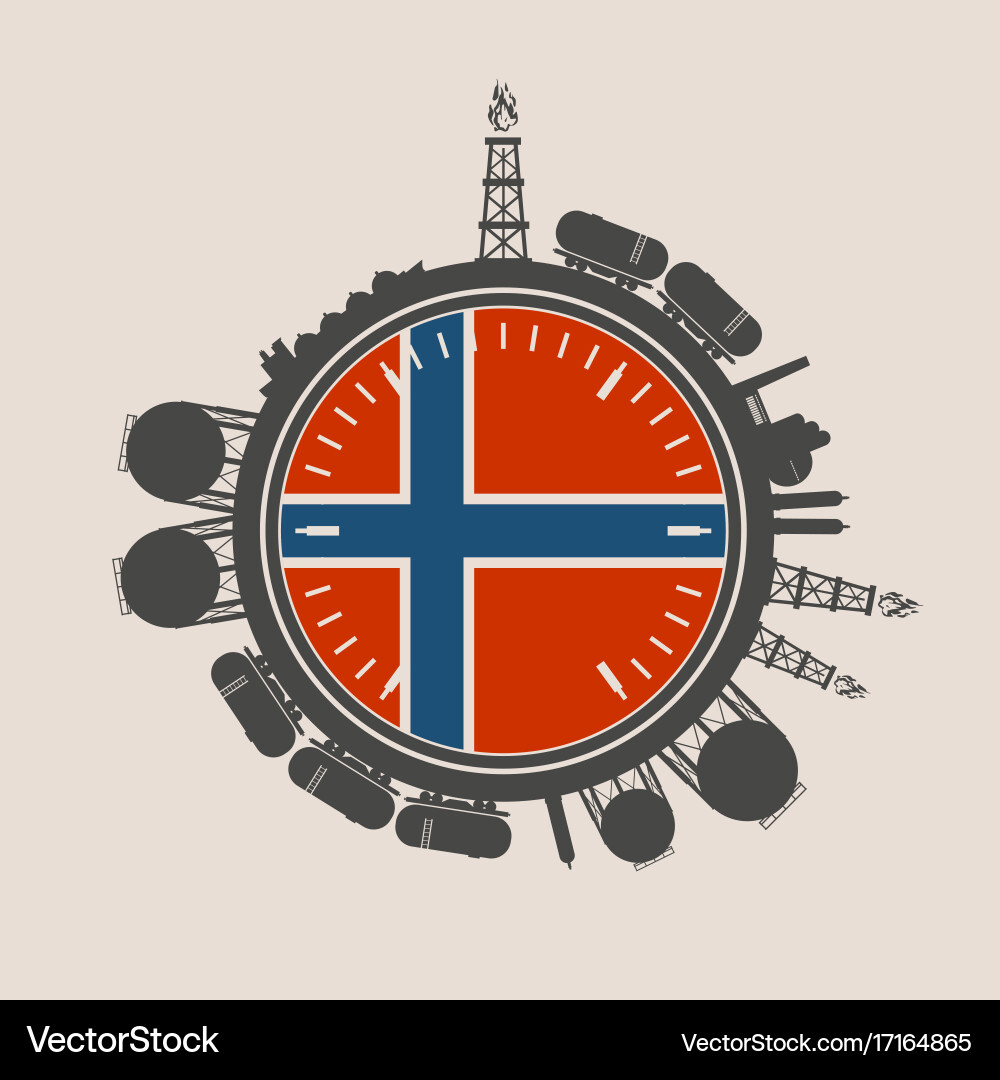 Design concept natural gas industry Royalty Free Vector