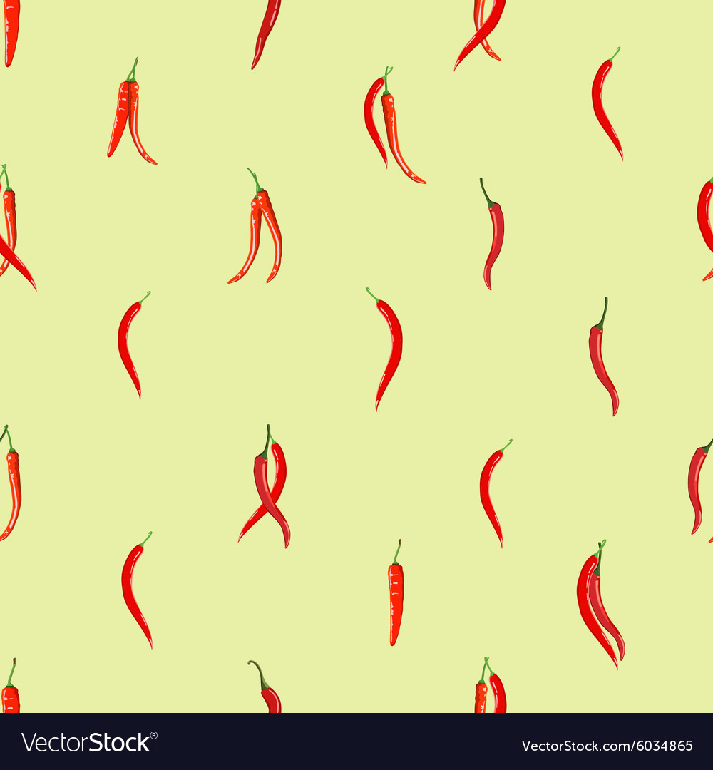 Peppers pattern Royalty Free Vector Image - VectorStock