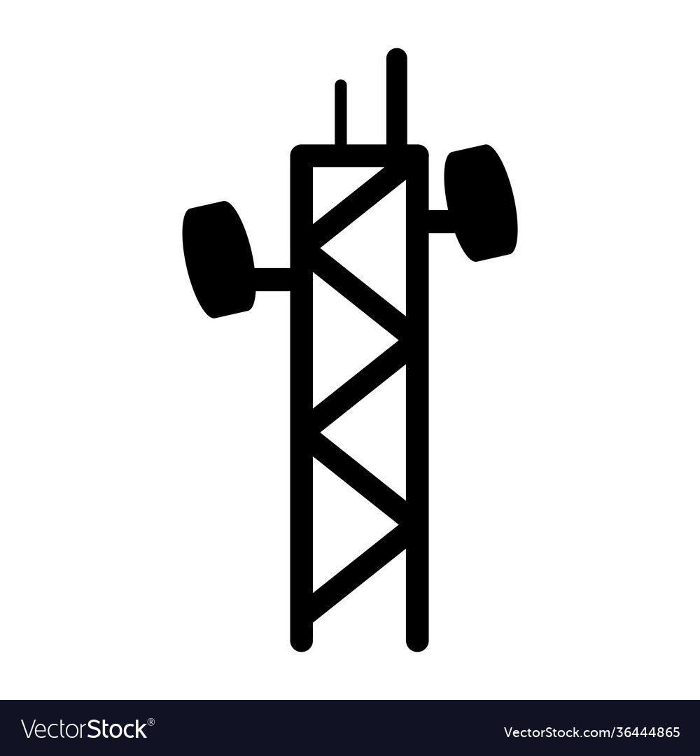 Telecom tower Royalty Free Vector Image - VectorStock