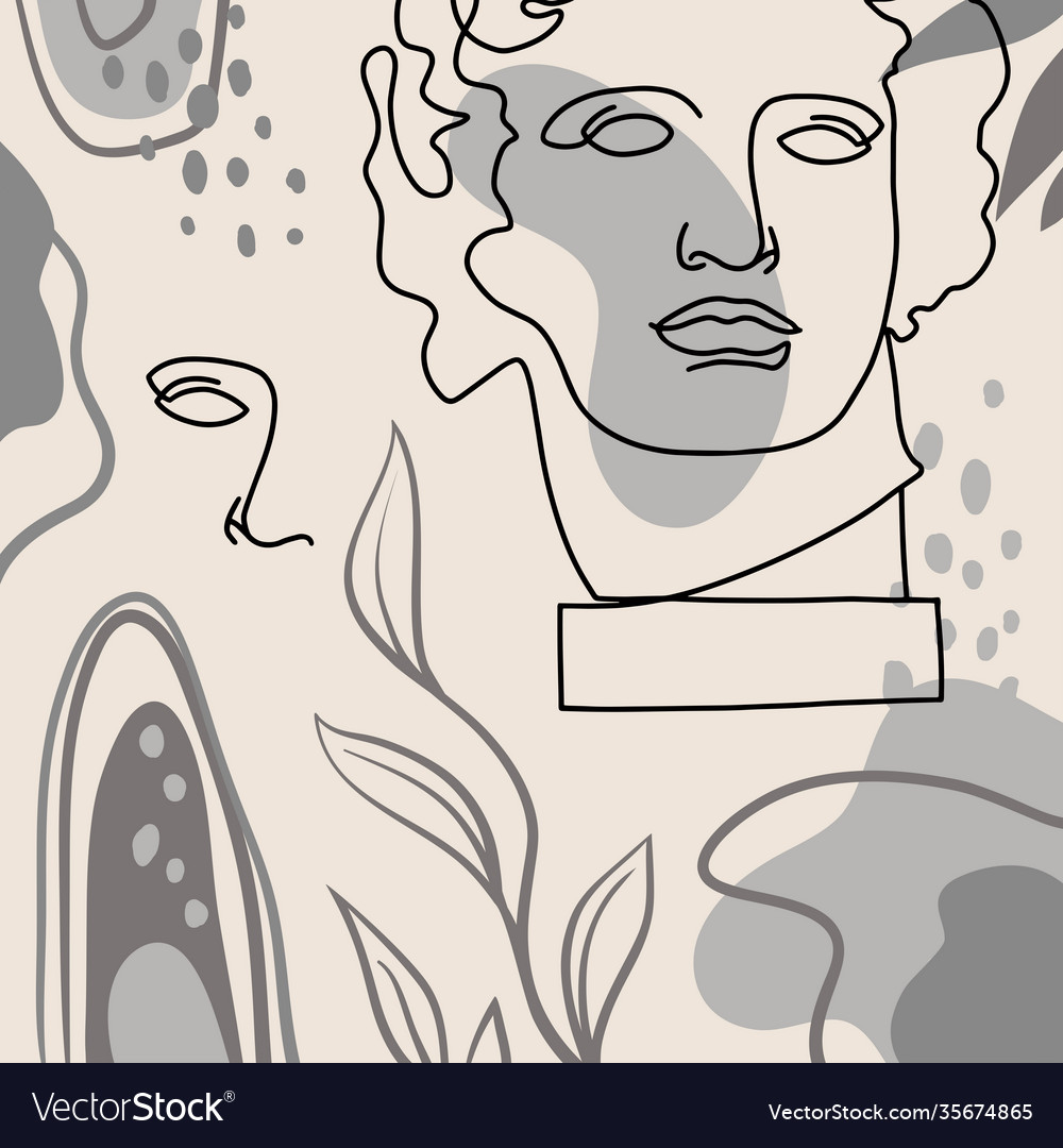 Trendy background with linear abstract Royalty Free Vector