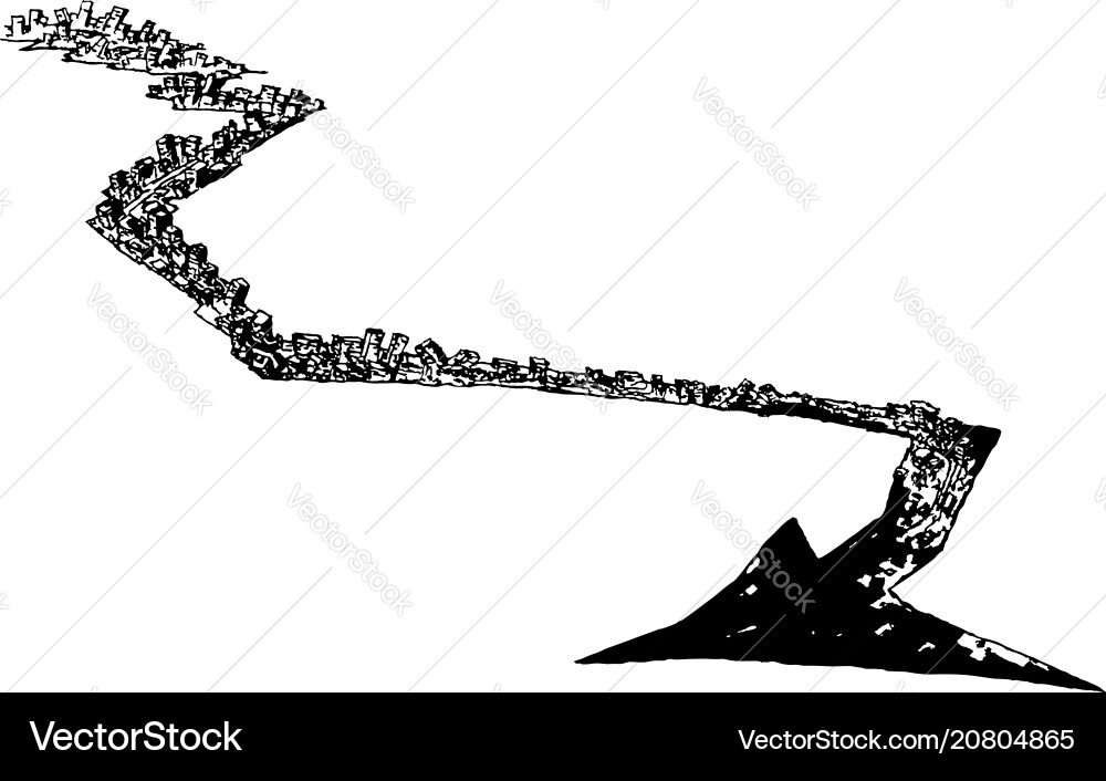 Urban arrow Royalty Free Vector Image - VectorStock