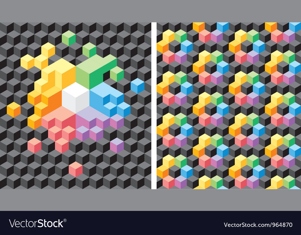 Background of cubes Royalty Free Vector Image - VectorStock