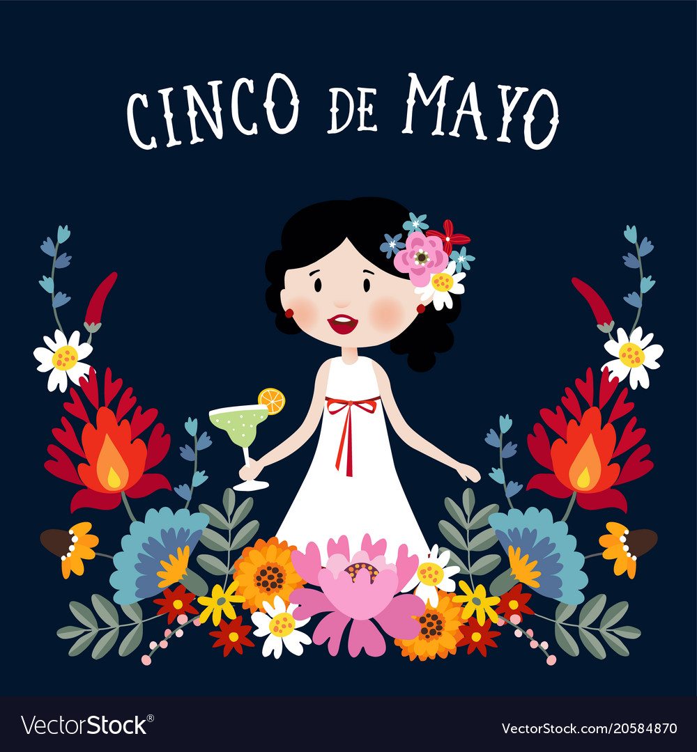 Cinco de mayo greeting card invitation Royalty Free Vector