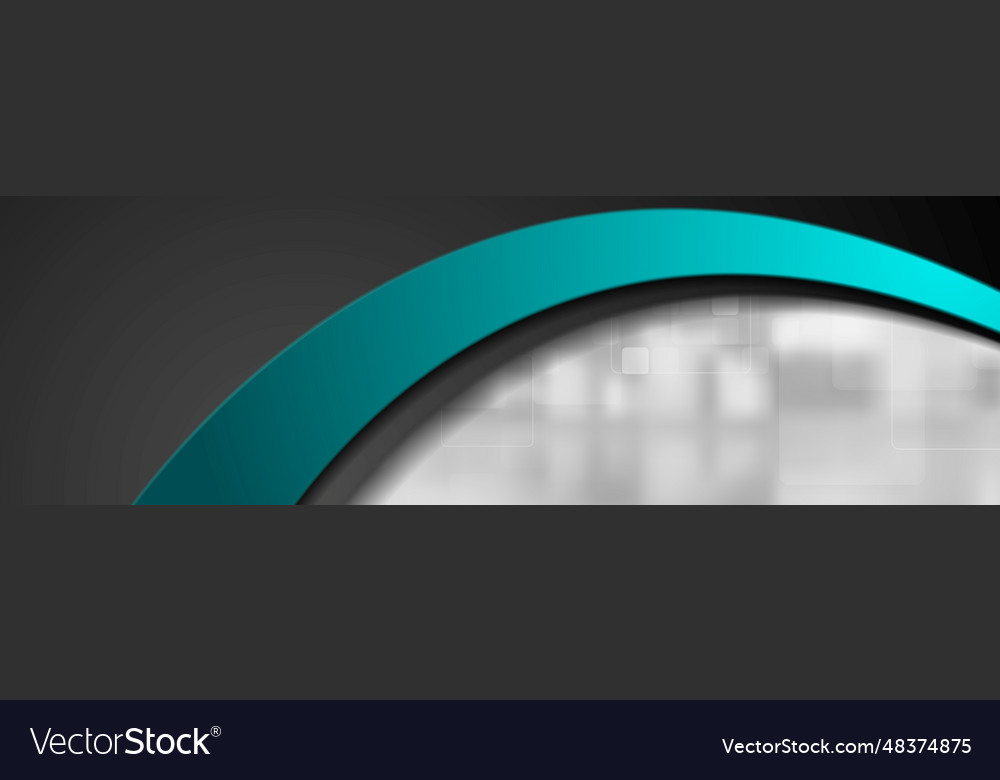 Abstract tech wavy web header banner Royalty Free Vector Abstract tech wavy web header banner Royalty Free Vector