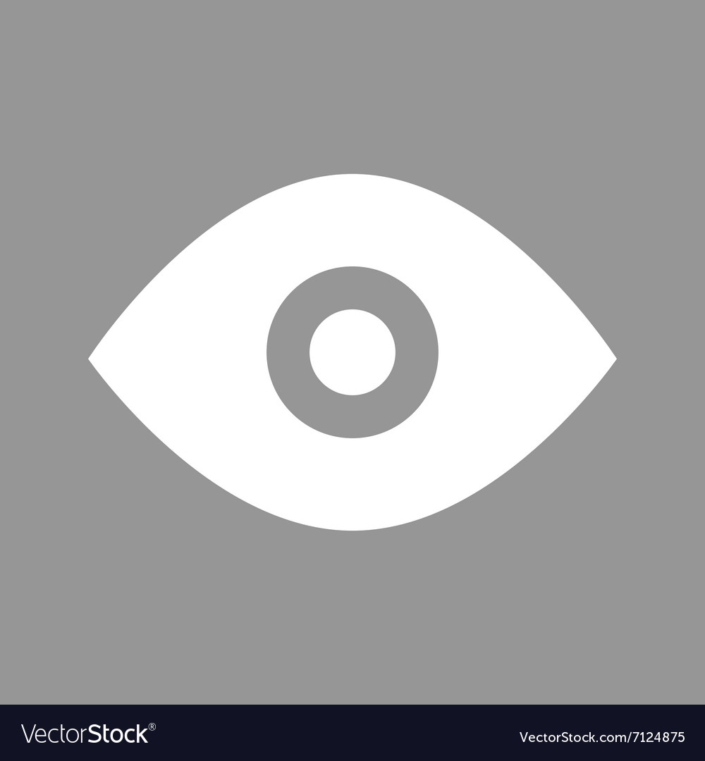 Eye flat icon Royalty Free Vector Image - VectorStock