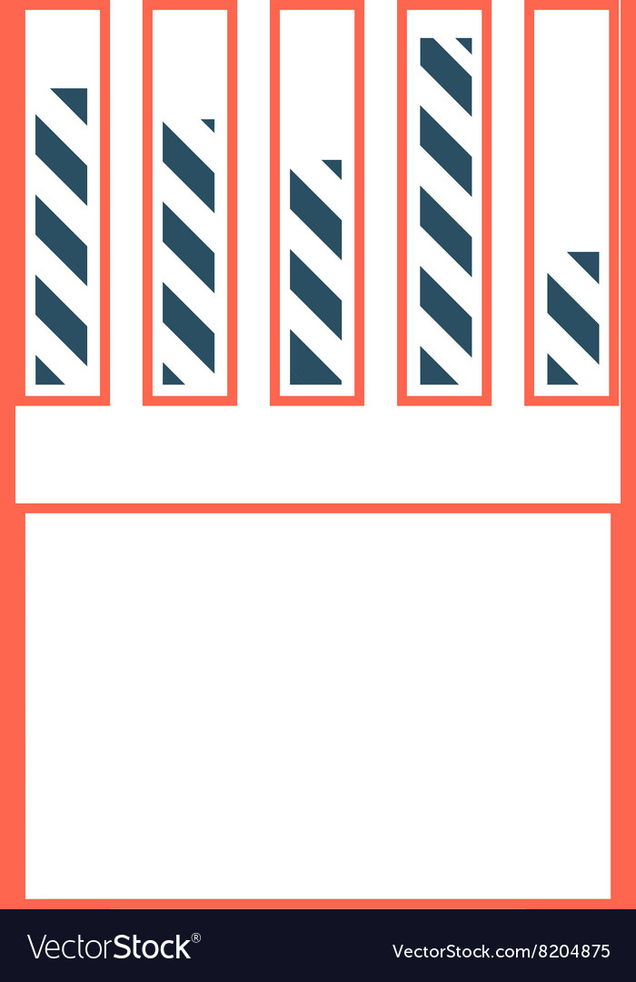 Progress loading bar symbol template Royalty Free Vector