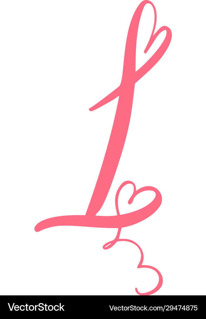 Vintage floral monogram number one 1 Royalty Free Vector