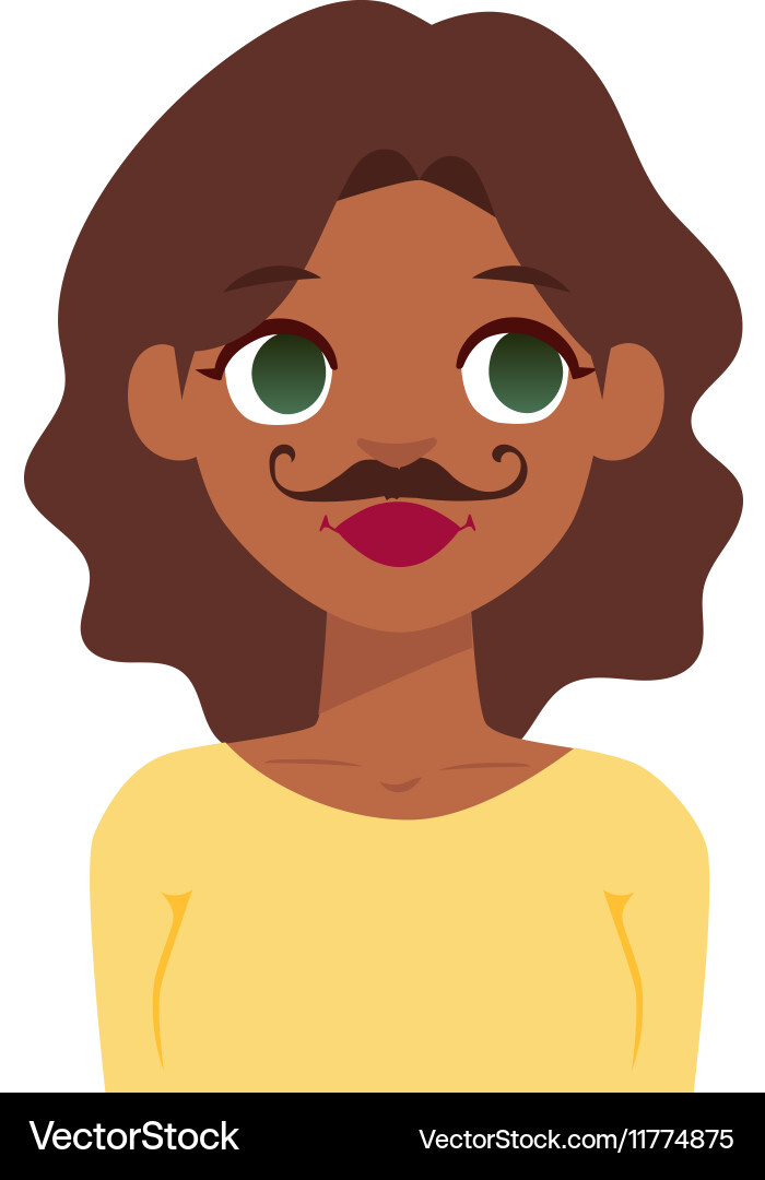 Woman emoji face Royalty Free Vector Image - VectorStock