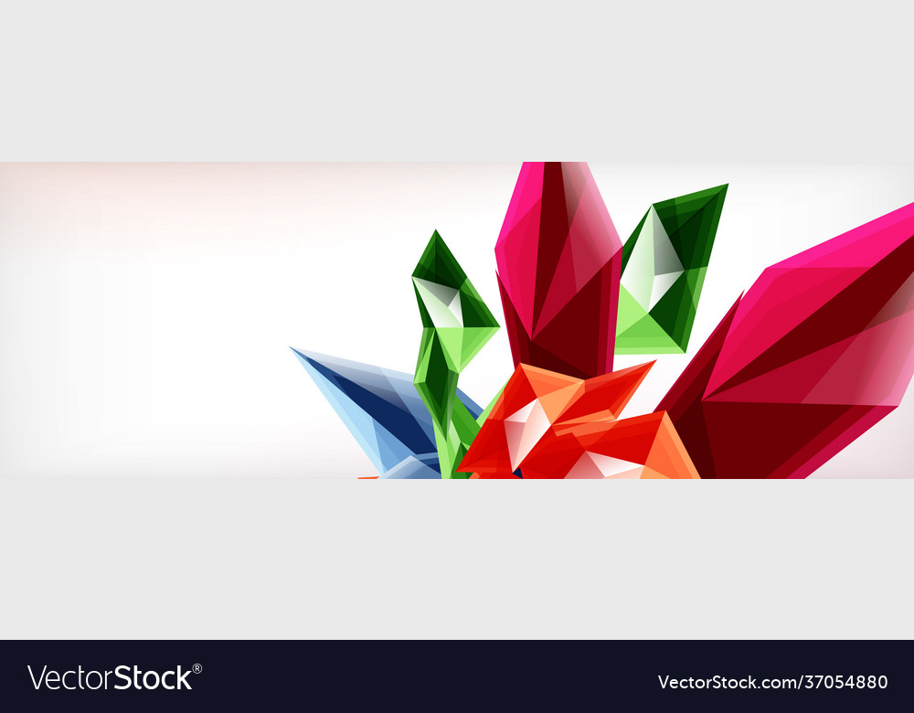 3d triangles and pyramids abstract Royalty Free Vector Image