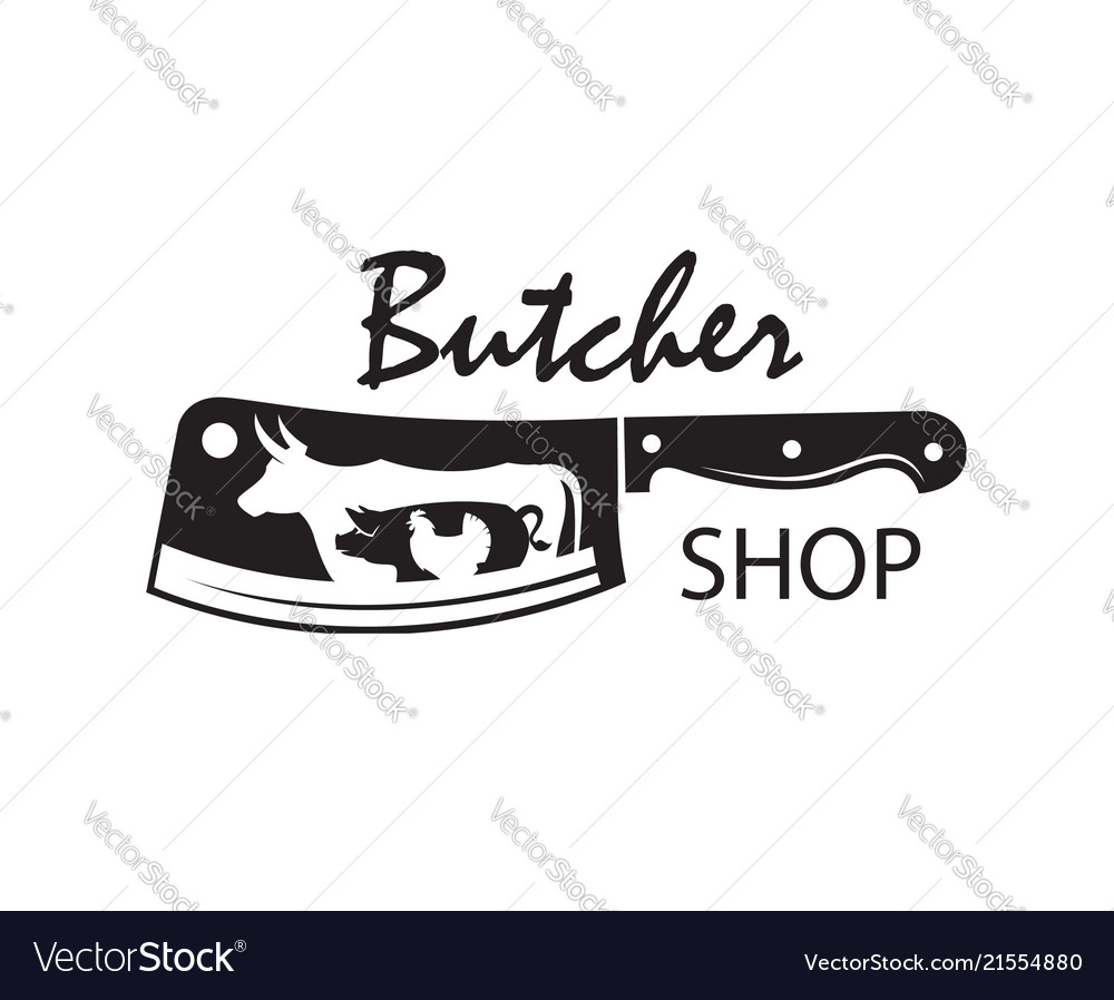 Butcher shop emblem Royalty Free Vector Image - VectorStock Butcher shop emblem Royalty Free Vector Image - VectorStock