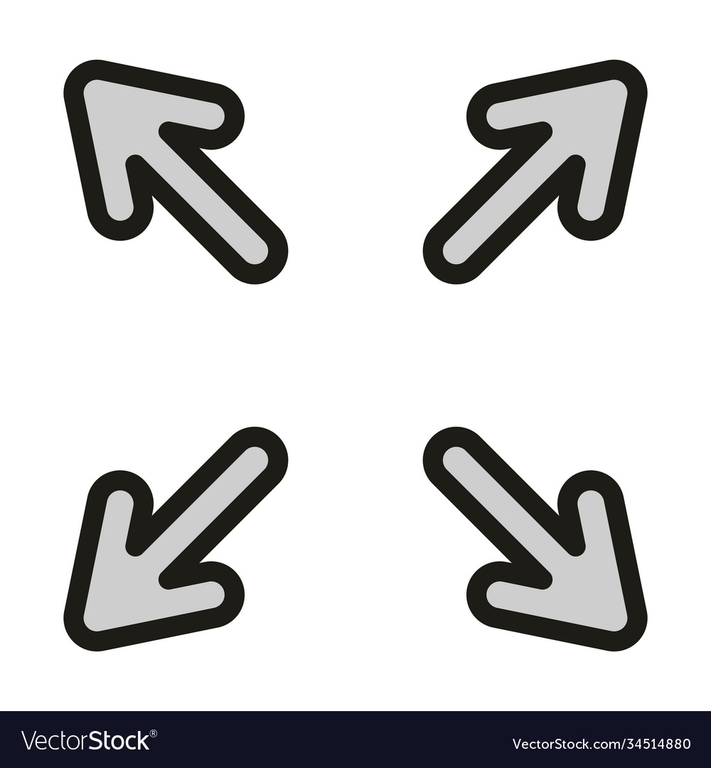 User interface maximize window button linear Vector Image