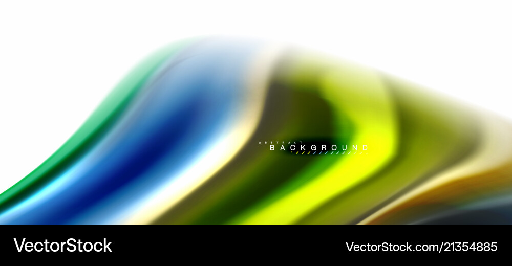 Fluid liquid mixing colors concept on light grey Vector Image