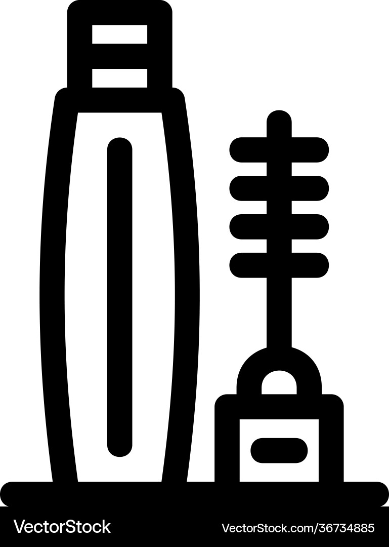 Mascara icon or logo isolated sign symbol Vector Image